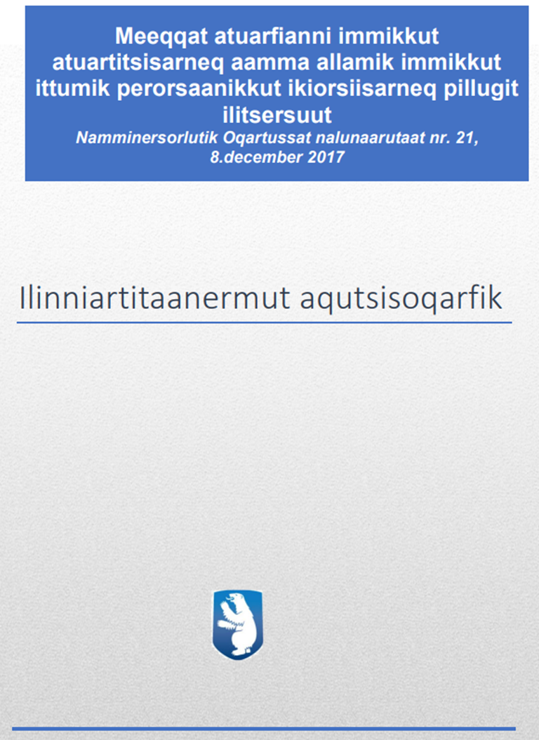 Meeqqat atuarfianni immikkut atuartitsisarneq aamma allamik immikkut ...